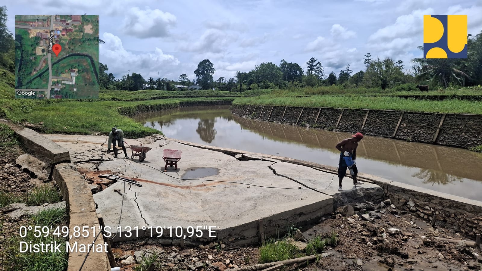Respons Cepat BWS Papua Barat Tangani Kerusakan Talut Sungai Mariat